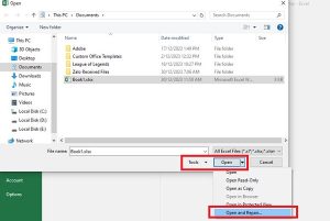 Khắc phục file Excel bị lỗi format and extension don't match