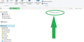 Lỗi This folder is empty là lỗi gì? Cách khắc phục thế nào?